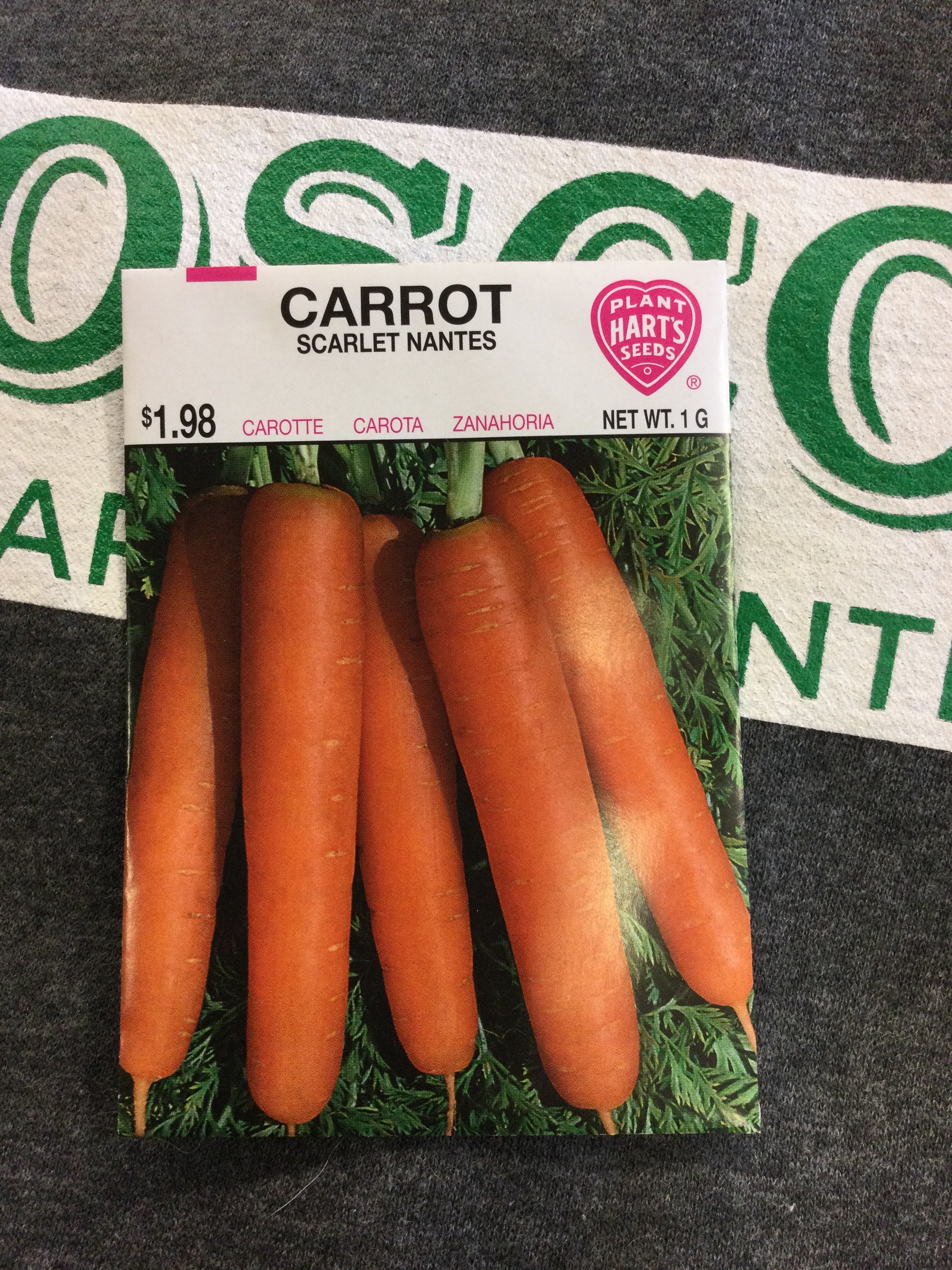 Carrot Scarlet Nantes Coreless – Bosco's Garden Center