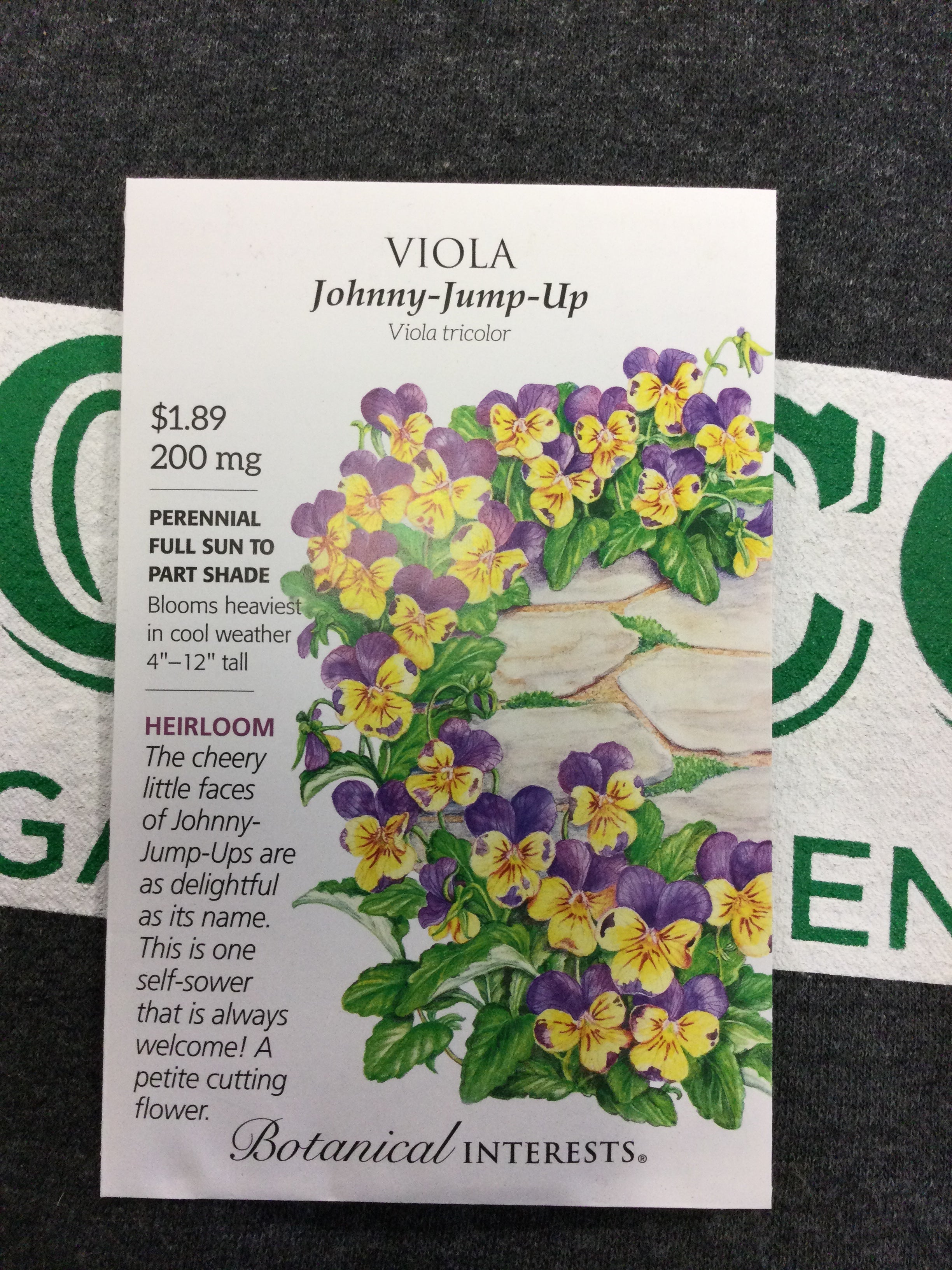 Viola Johnny Jump up – Bosco's Garden Center